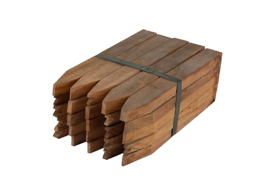 Hardhouten Piketpalen 2 x 3 cm – 25 stuks per bundel | Valkwood